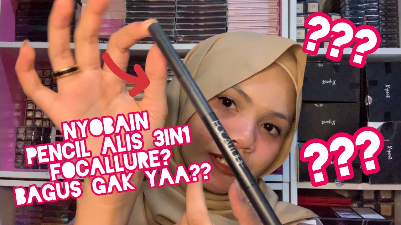 Review pensil alis focallure 3 in 1 , tutorial alis natural untuk ...