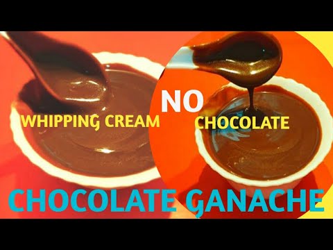 Chocolate Ganache || without cream and chocolate || How to make Ganache ...