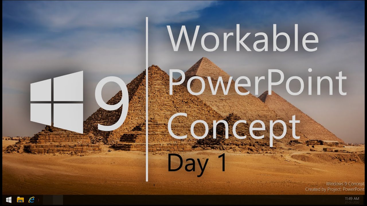 Windows 9: Workable Concept in PowerPoint | Day 1 - YouTube