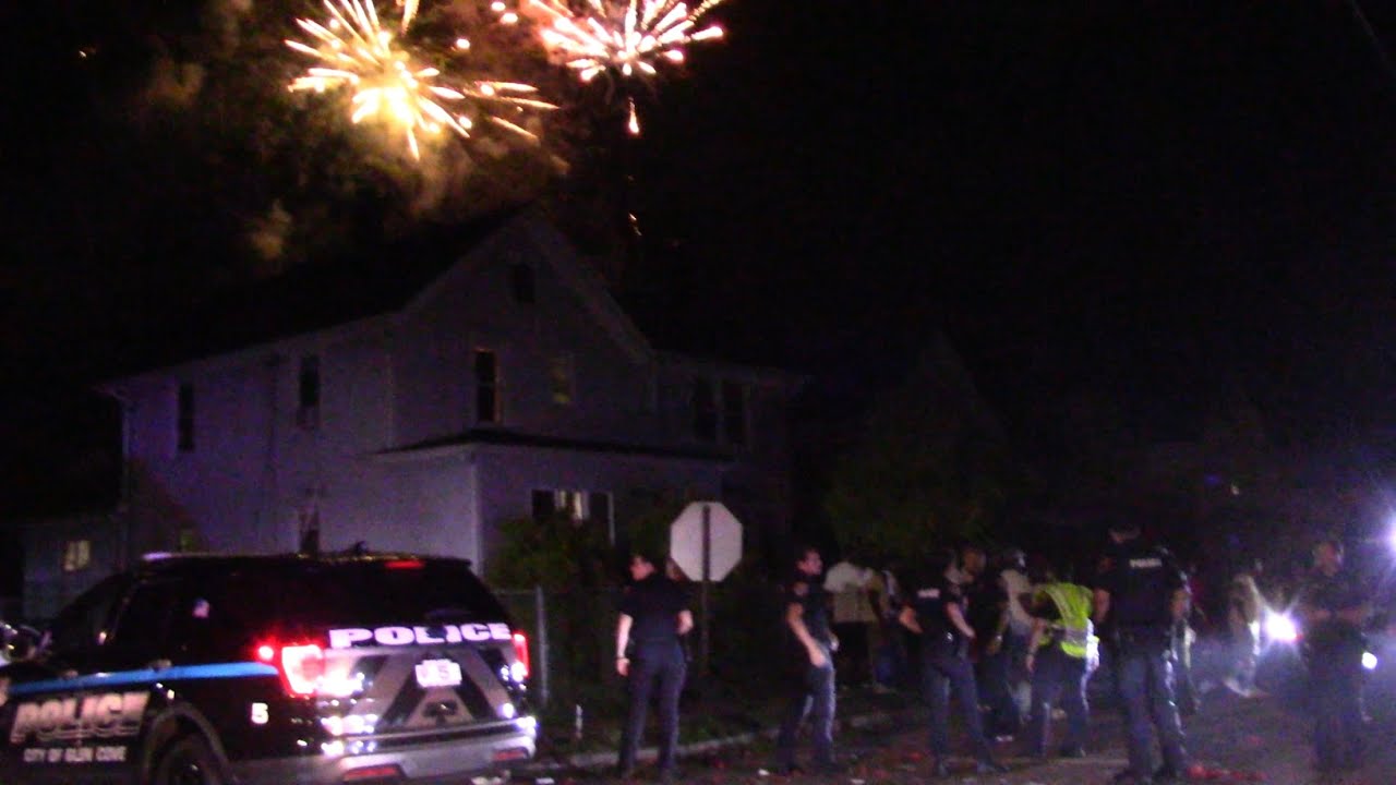 Glen Cove Police Dept. Major Mobilization on night of July 4th - YouTube