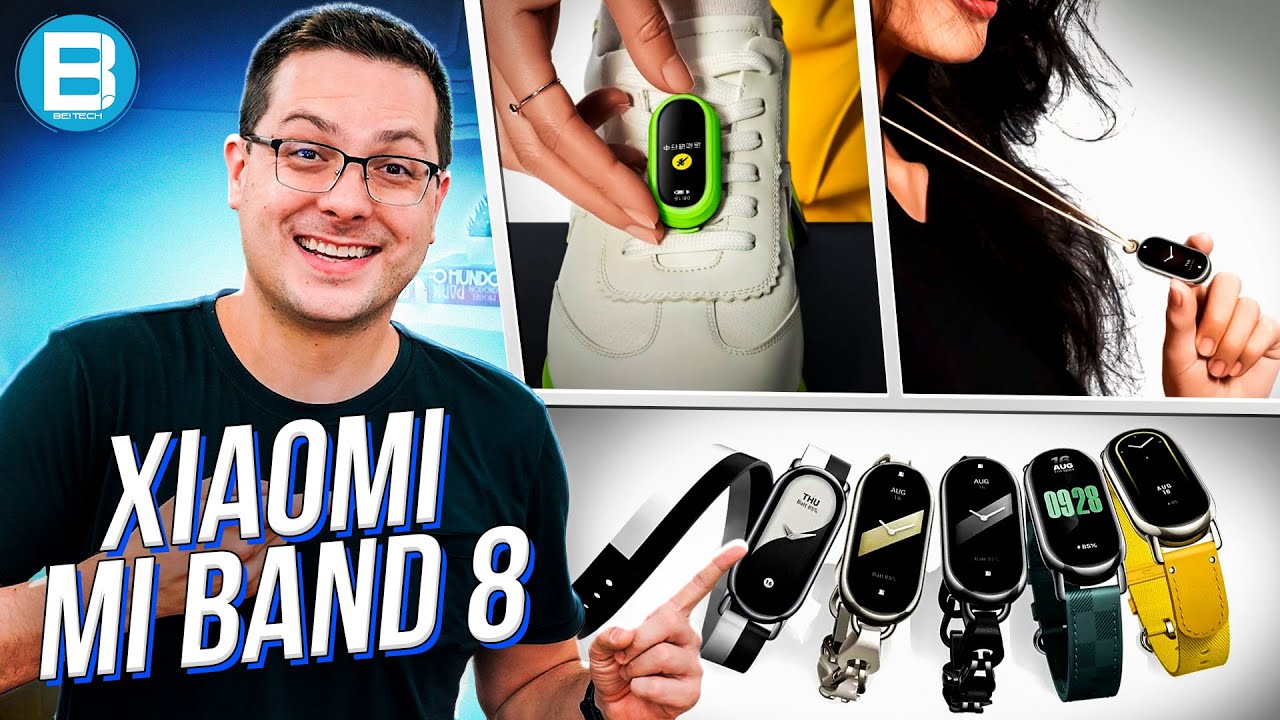 Xiaomi Mi Band 8! dá pra USAR de VÁRIAS FORMAS agora! Ela CHEGOU! - YouTube