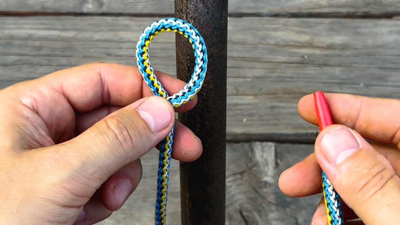 2 amazing ways. How to tie a knot to a support? Knots you need to know ...