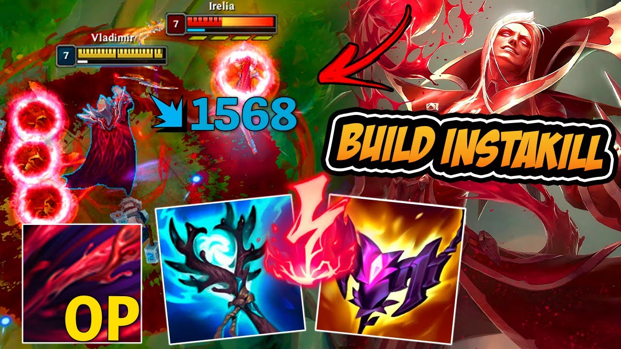 SUPER BUILD DE INSTAKILL DO VLADIMIR É MUITO QUEBRADA !! - LEAGUE OF LEGENDS - YouTube