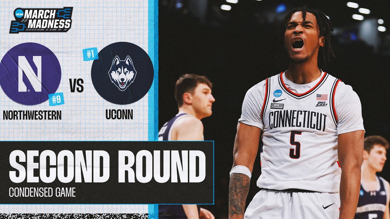 UConn vs. Northwestern - Second Round NCAA tournament extended ...