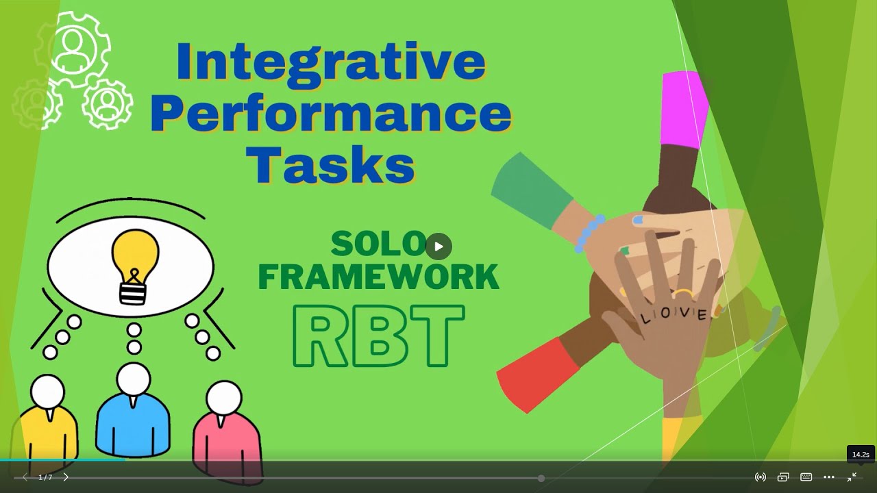 INTEGRATIVE PERFORMANCE TASKS GAMIT ANG SOLO FRAMEWORK - YouTube