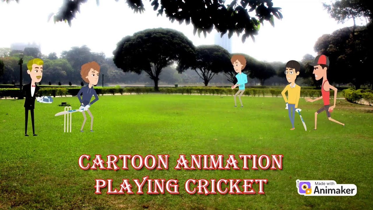Cartoon Movie | Playing Cricket | Animation Tutorial - YouTube