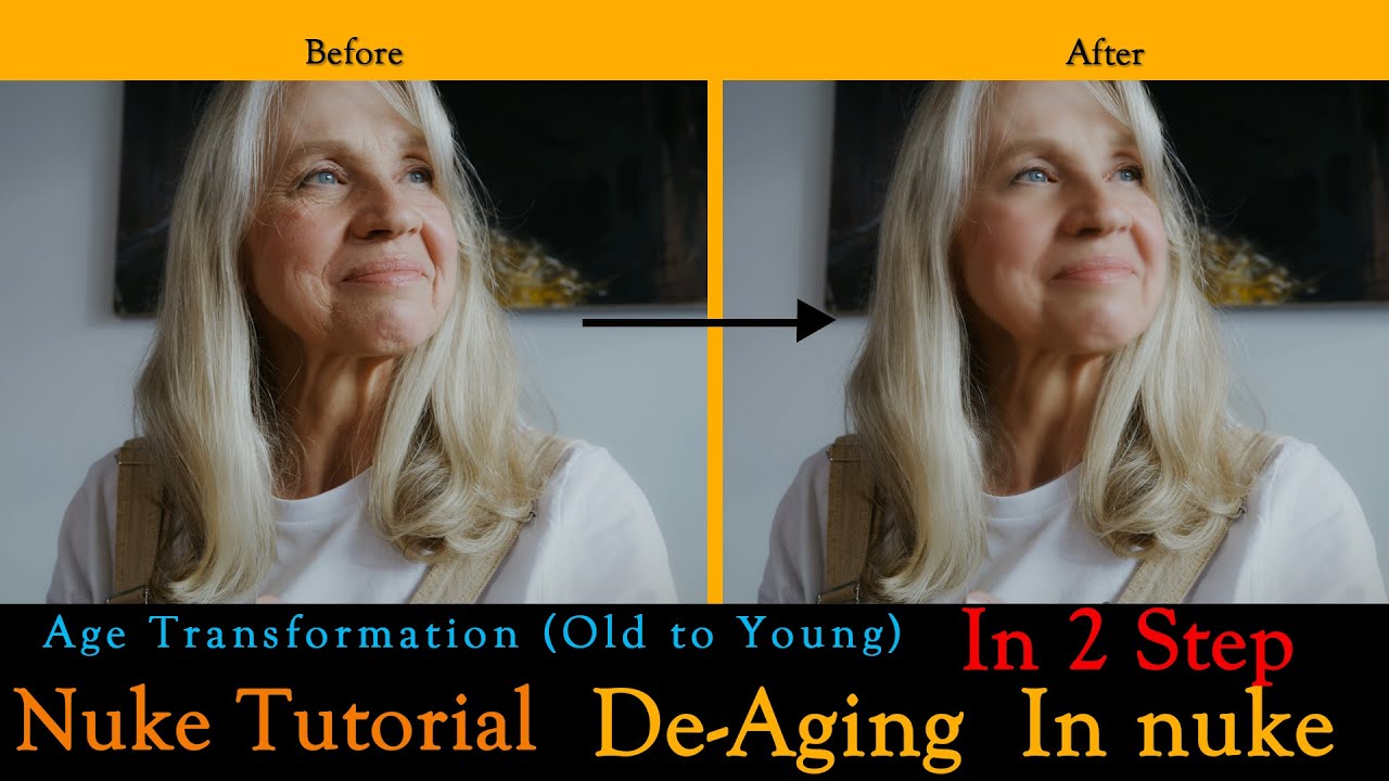 Learn De-Aging Compositing In Nuke || Age Transformation (Old to Young ...