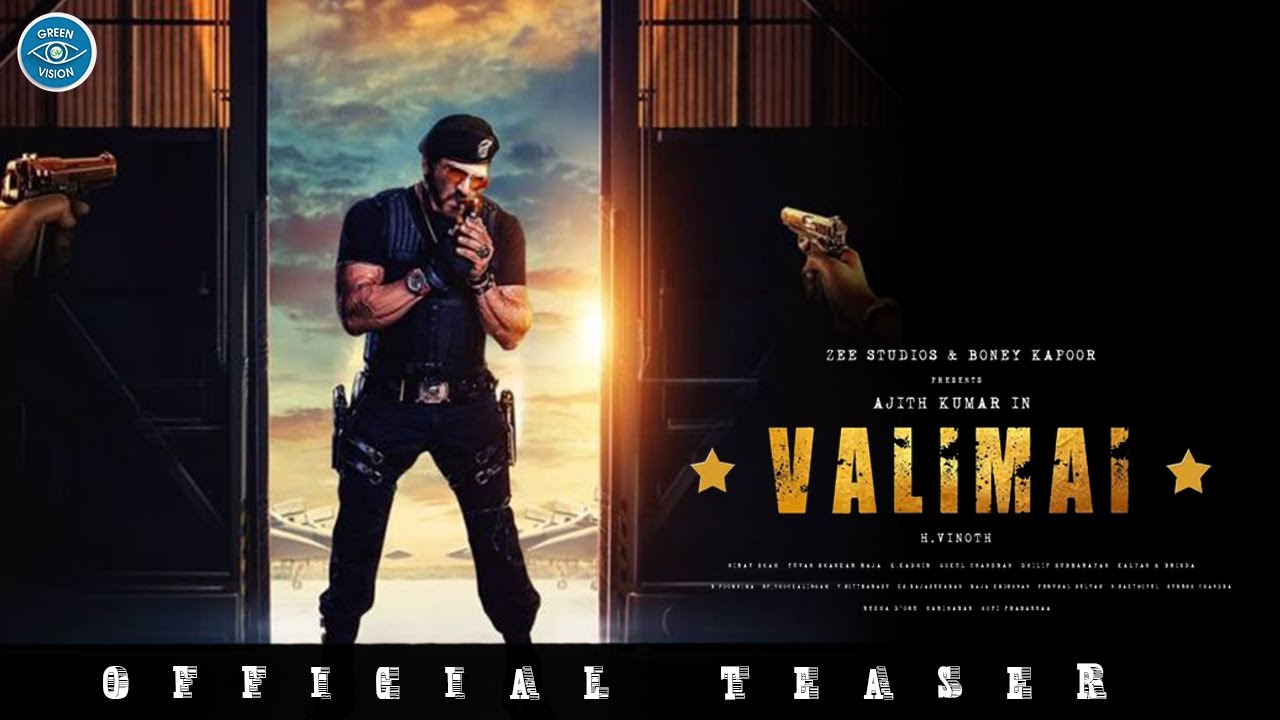 Valimai Official Teaser | Stylish First Look of Ajith Kumar | Yuvan ...