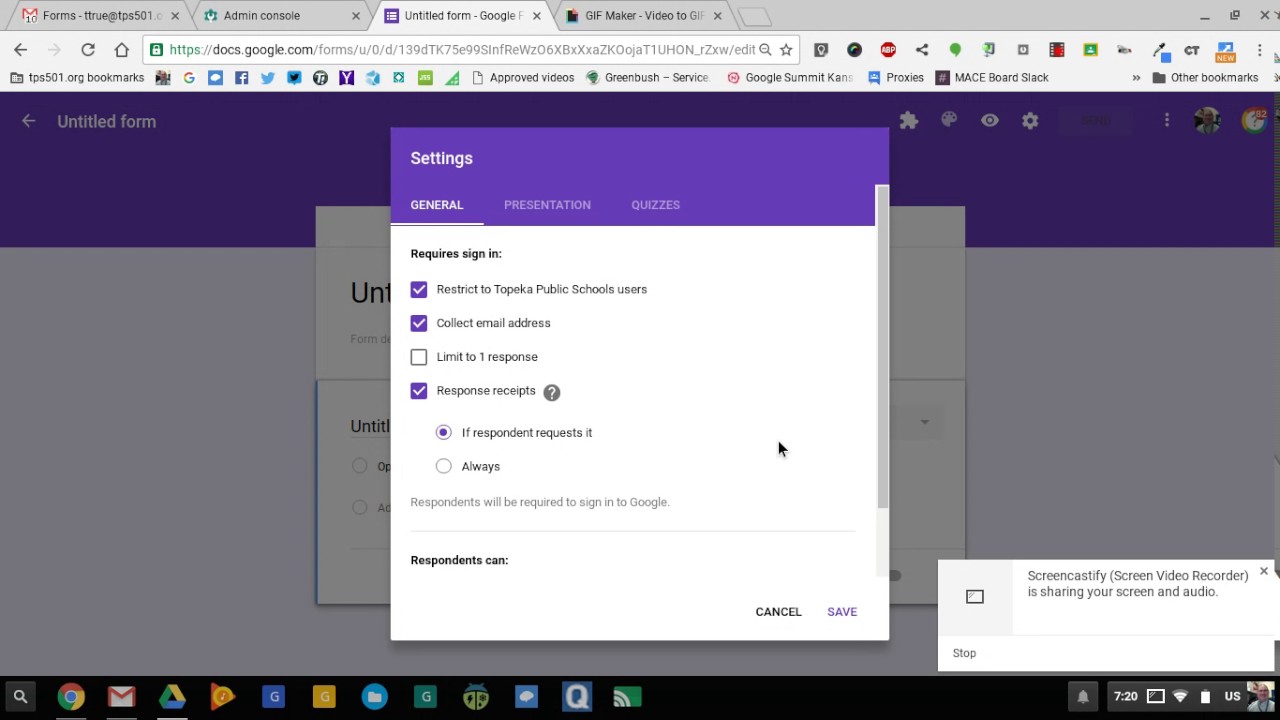 Google Forms Gif First Try - YouTube