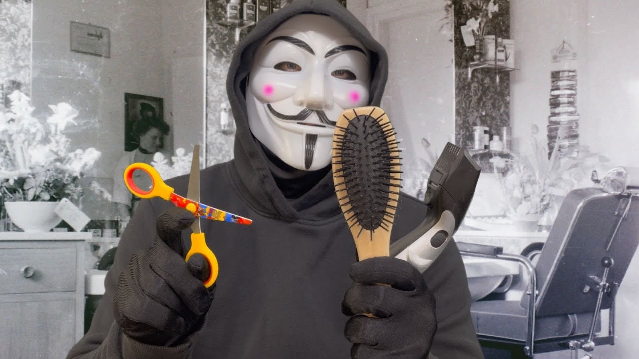 The 1 minute ASMR haircut | Anonymous ASMR part2 - YouTube