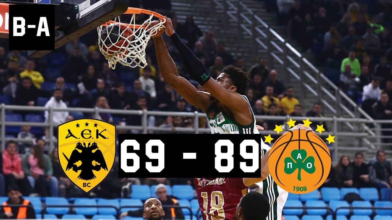 AEK - Panathinaikos 69-89 | Full Highlights | Basket League Round 18 ...