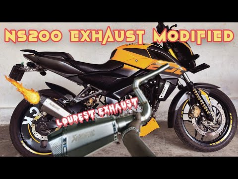 ns 200 exhaust modified tamil | how to fit full exhaust system ns 200 ...