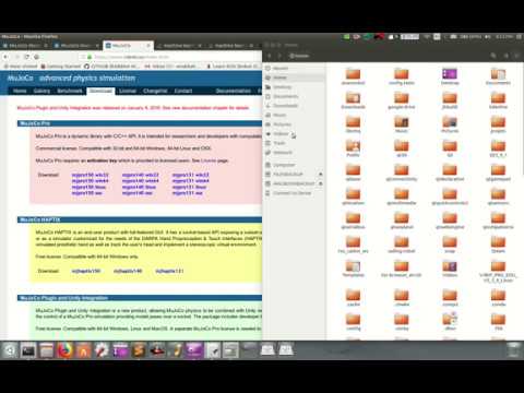 Gym mujoco first example - YouTube
