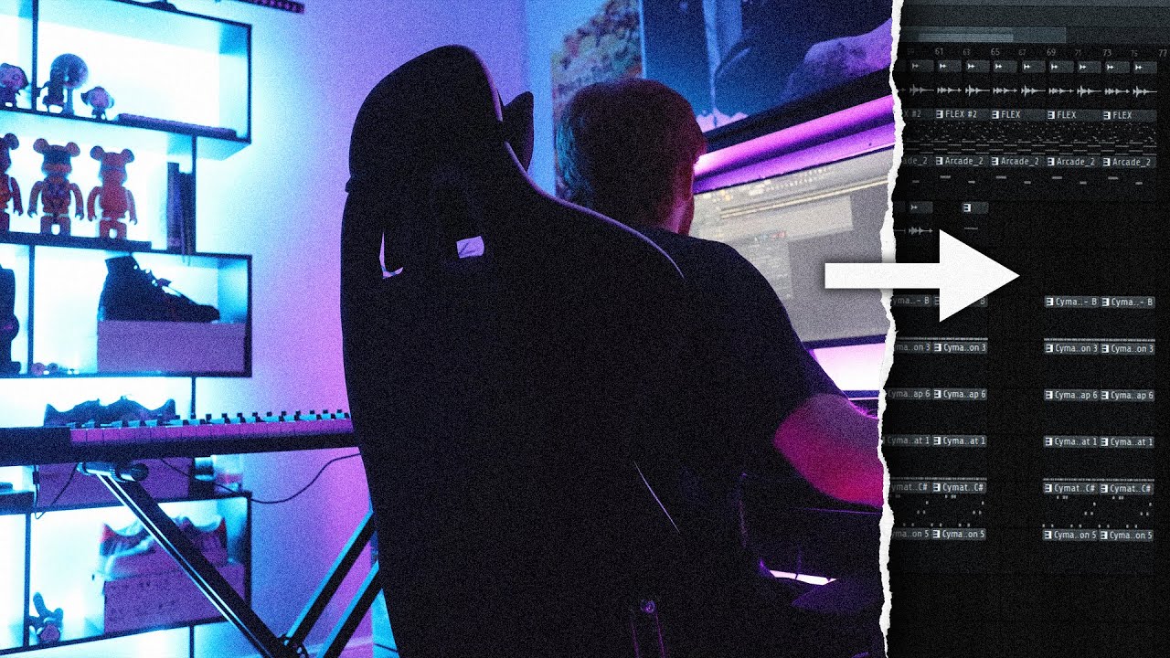 The RGB Studio | CRAZY LED LIGHTING SETUP | Beat Making Vlog - YouTube