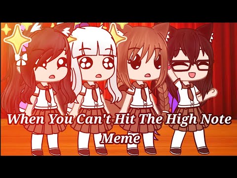 When You Can't Hit The High Note Meme - YouTube