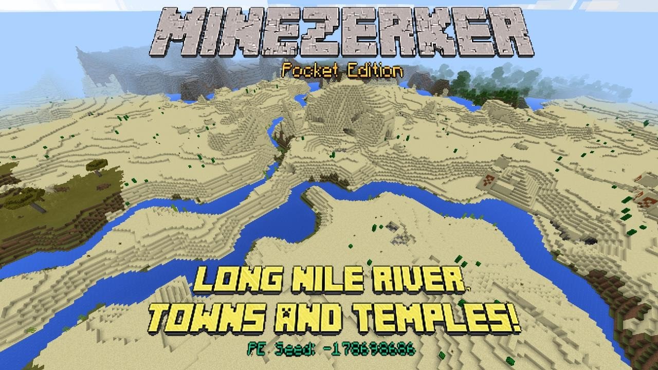 Minecraft Seed: Lazy River, Temples, Towns and More! - YouTube