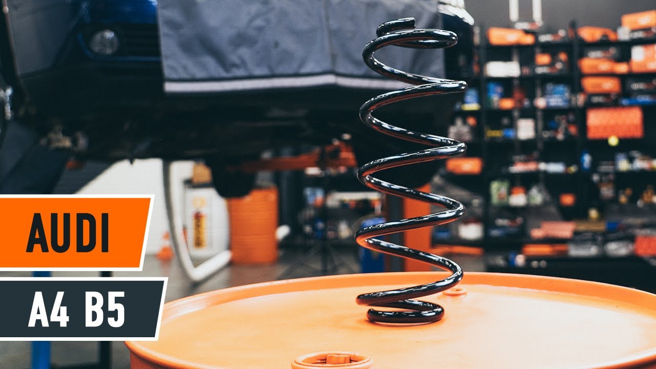 How to change front springs on AUDI A4 B5 Saloon [TUTORIAL AUTODOC ...