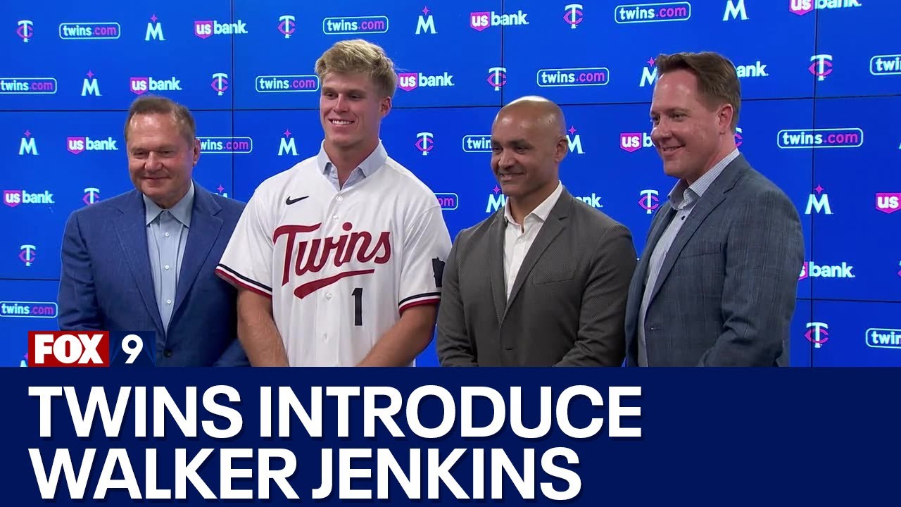 Twins introduce Walker Jenkins - YouTube