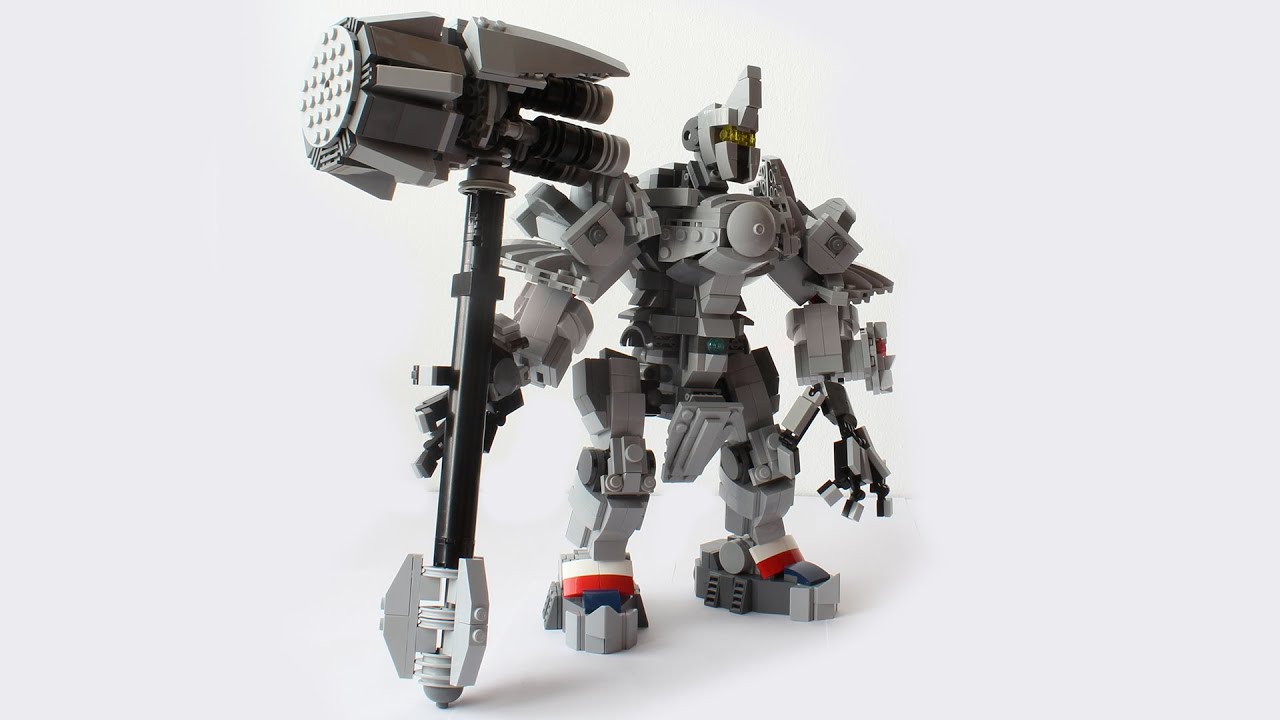Lego Reinhardt from Overwatch - YouTube