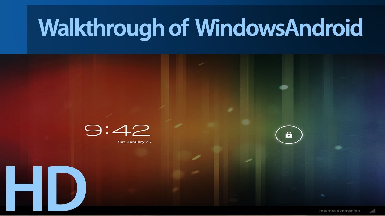 Walkthrough of WindowsAndroid - YouTube