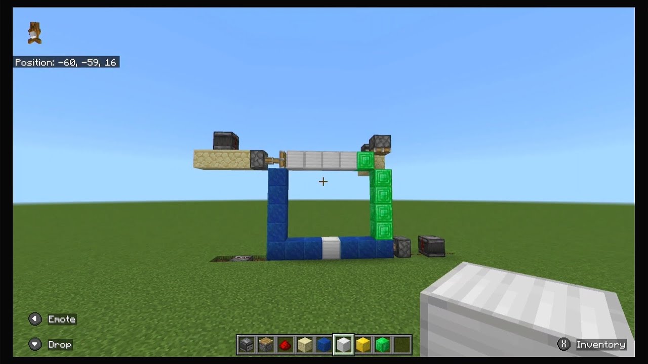 how to build a spinning wheel redstone machine in minecraft (bedrock ...