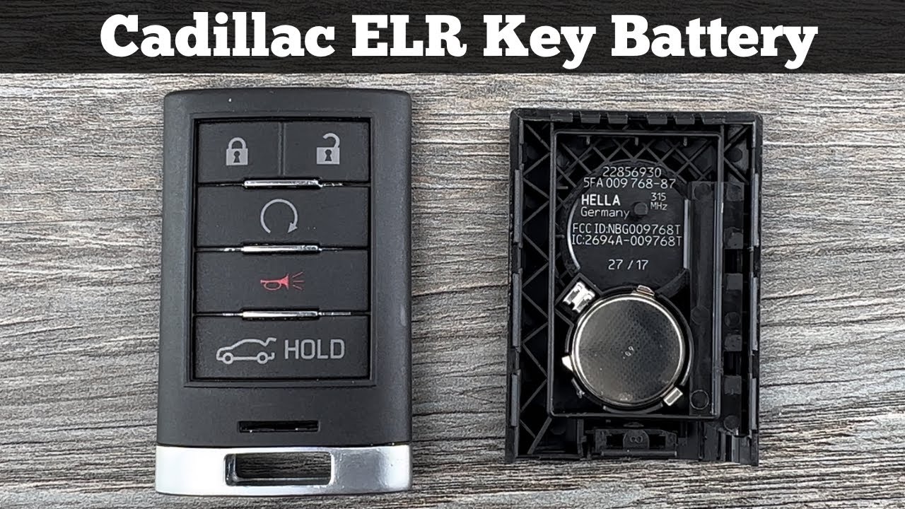 2014 CADILLAC ELR Key Fob Battery Replacement - How To DIY Replace ...