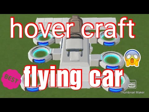 How to make hover craft in evertech sandbox|how to make flying car in ...