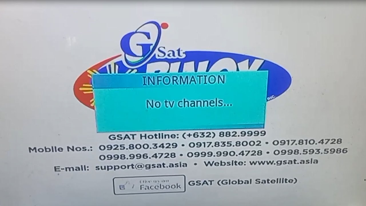 NO TV CHANNELS│GSAT PINOY│BASIC TROUBLESHOOTING - YouTube