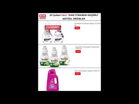 Bim 25 Şubat Salı İndirim Bülteni