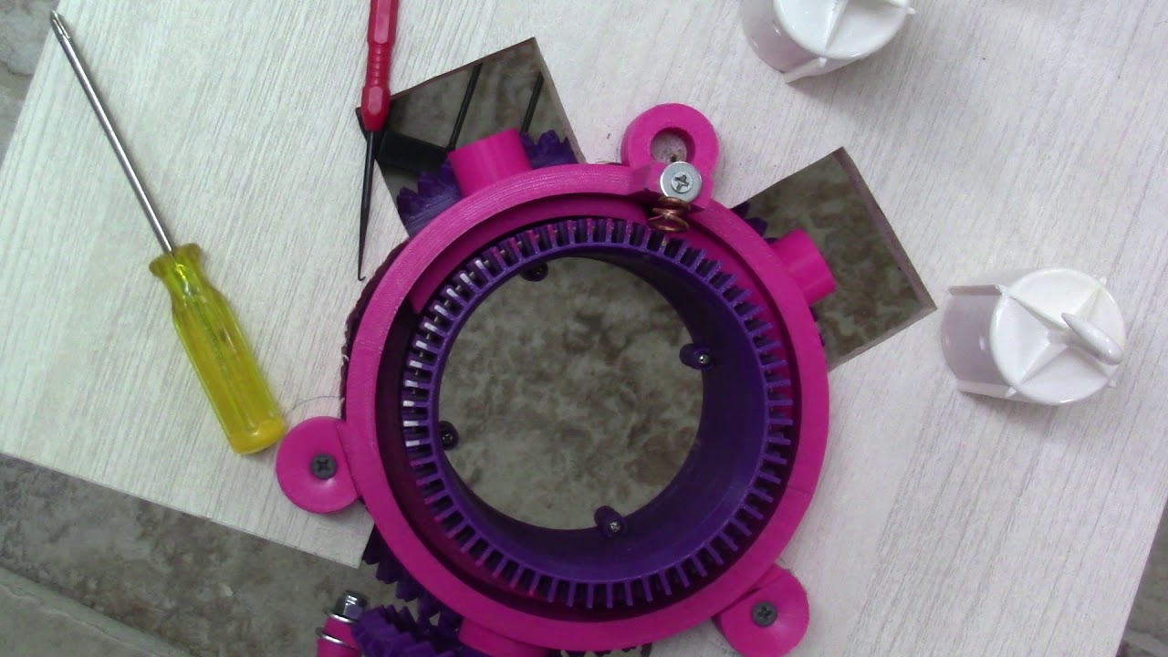 digital counter for 3d printed knitting machine - YouTube