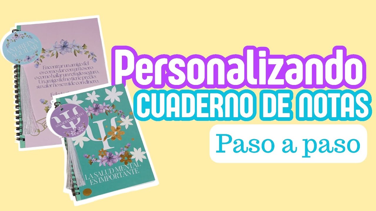 Libreta de anotaciones personalizadas paso a paso - YouTube