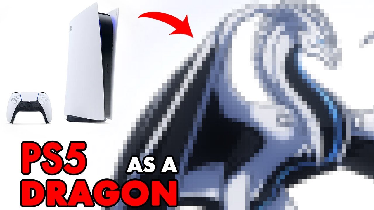If PS5 was a dragon, drawing PlayStation as a Dragon - YouTube