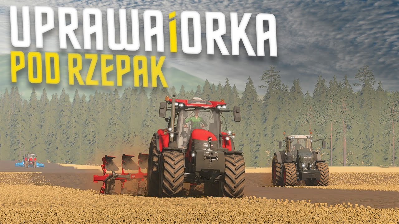 Orka i Uprawa Pod Rzepak ️ Na 3 ciągniki 😎 Fendt & MF & Case 😎 Fs19 ...