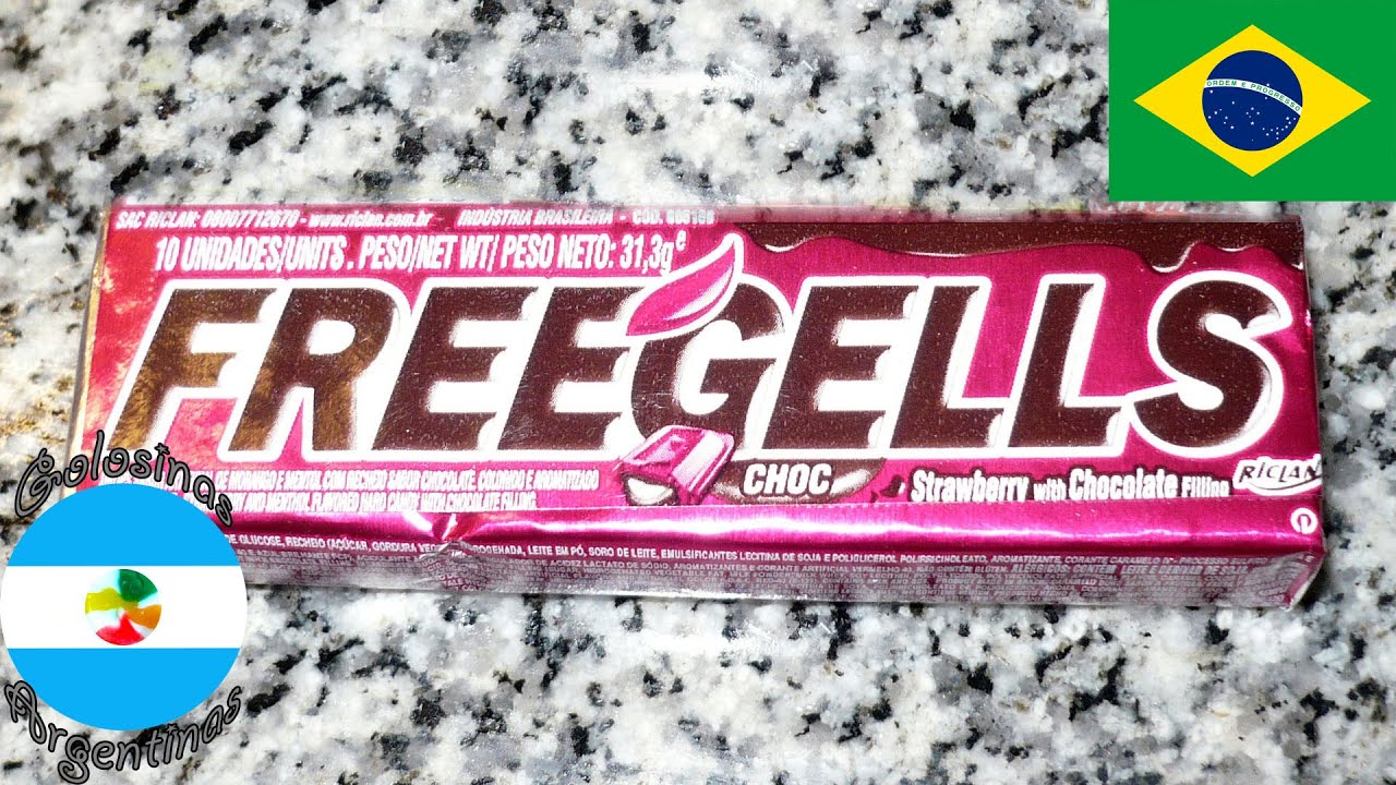 Freegells Choc Frutilla Caramelos Mentolados con Relleno sabor ...