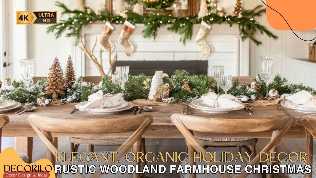 Rustic Woodland Whimsy Meets Farmhouse Christmas: Elegant, Organic ...