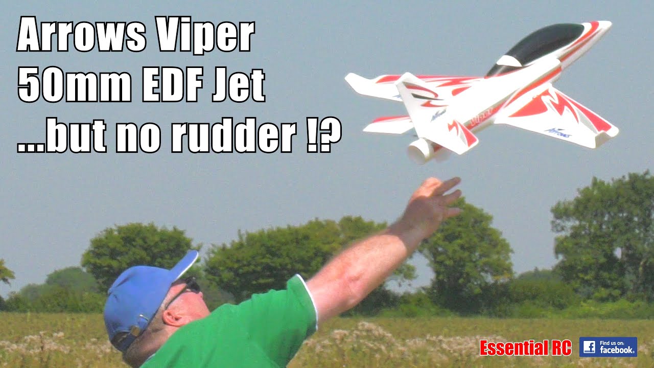 WHY NO RUDDER !? 🤔 ARROWS READY TO FLY VIPER 50MM EDF RC JET - YouTube