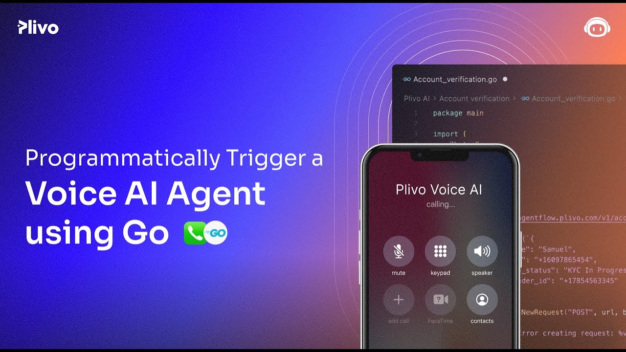 Programmatically Trigger a Voice AI Agent using Go - YouTube