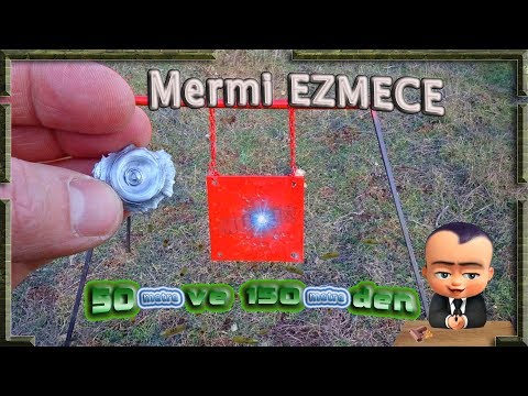 Mermi Ezmece, Çelik Levhaya Atış, 20calibre, 150m den atış