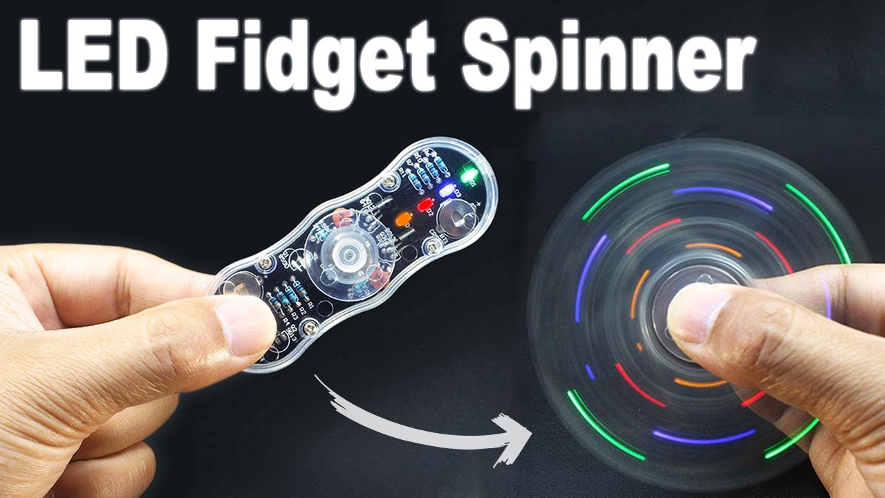 DIY LED Fidget Spinner (GOOD ANTI STRESS) - YouTube
