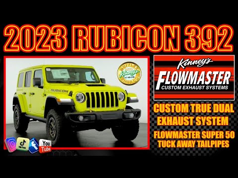 2023 Jeep Wrangler Rubicon 392 Flowmaster Super 50 True Dual System by ...