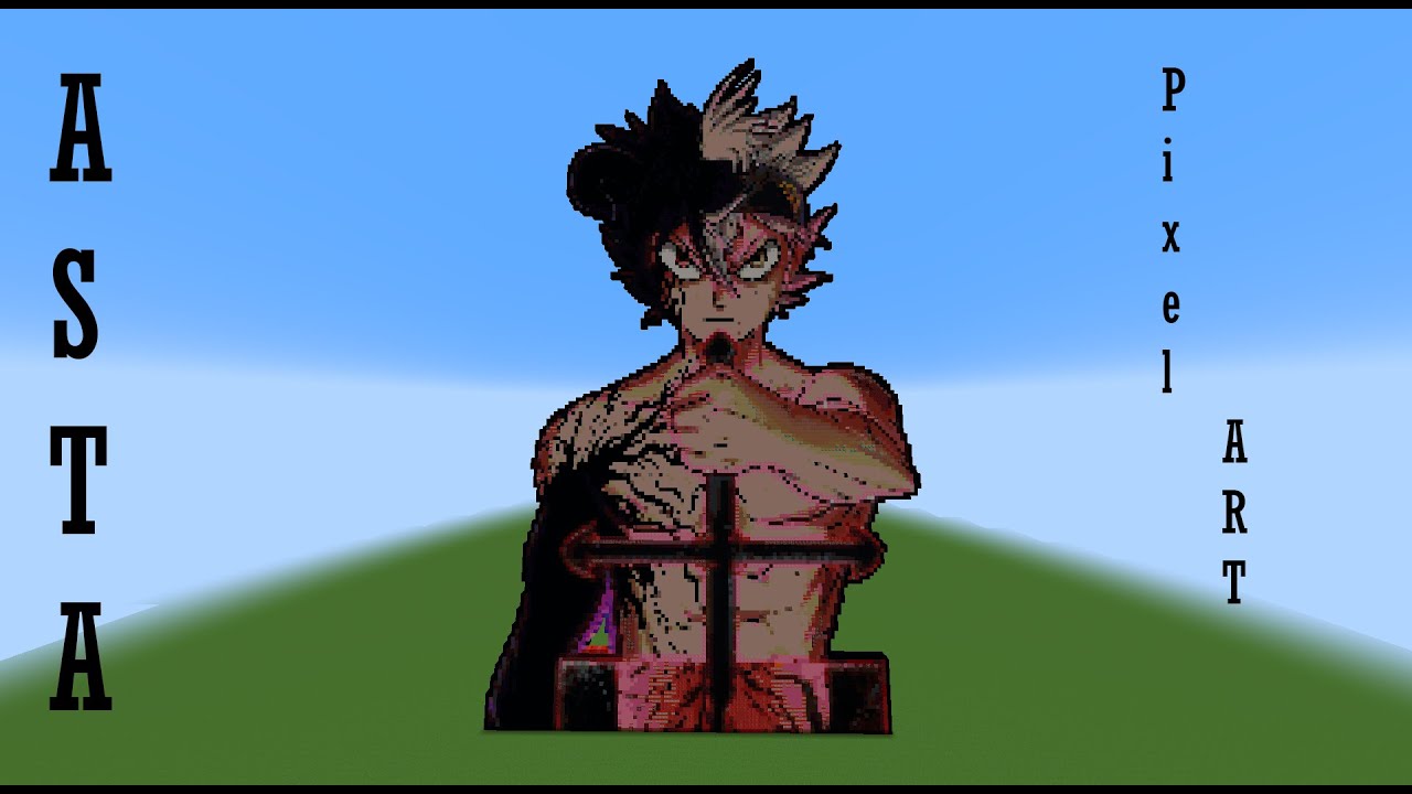Asta Black Clover Pixel Art - YouTube