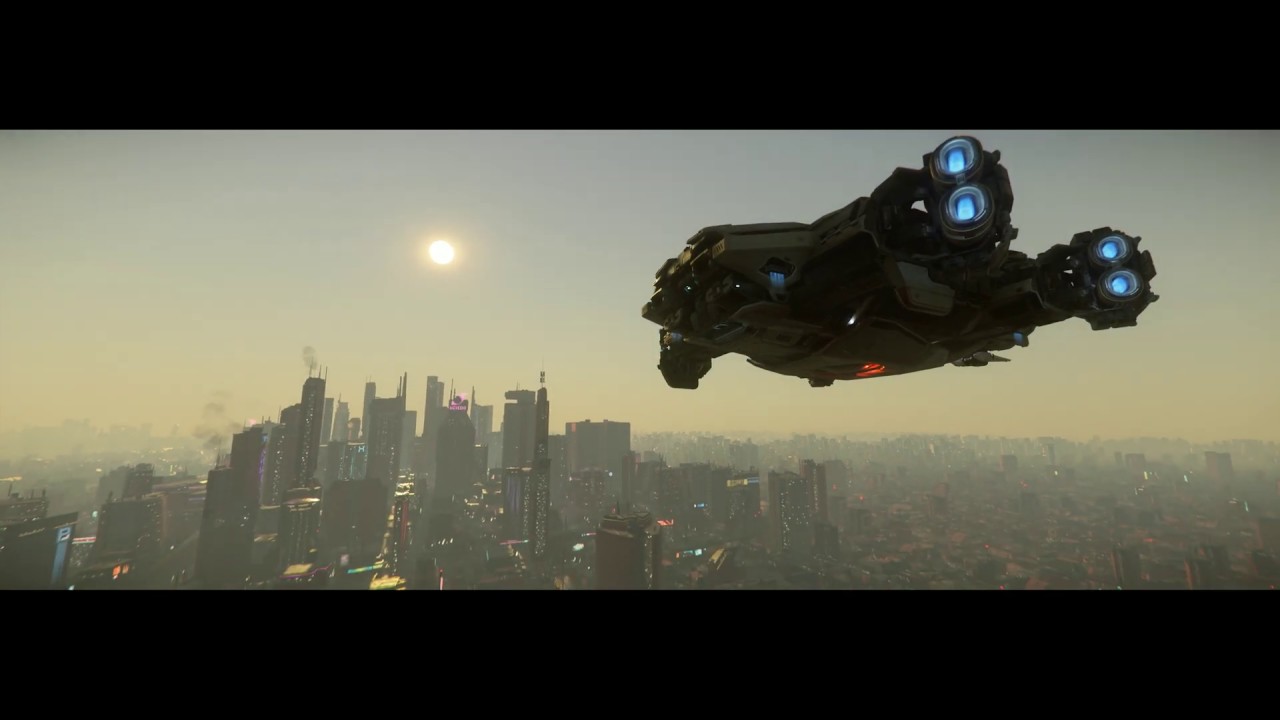 Star Citizen - Anvil Terrapin Hover Test Over ArcCorp - 4K Ultrawide ...