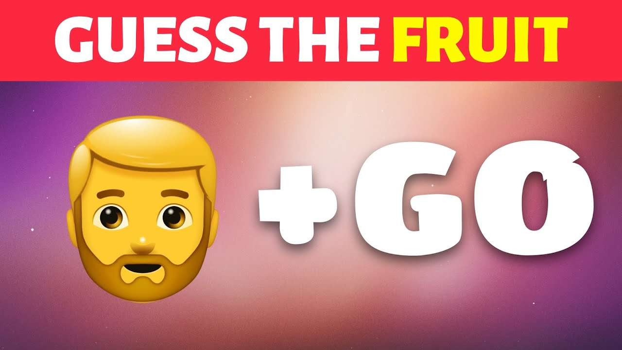 Guess The Fruit By Emoji | Emoji Quiz - YouTube