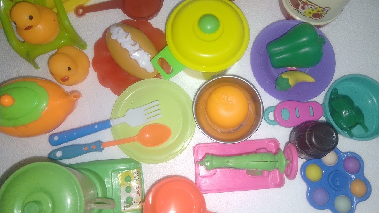 3:20 sec satisfying with unboxing Disney Hello kitty kitchen set | ASMR ...