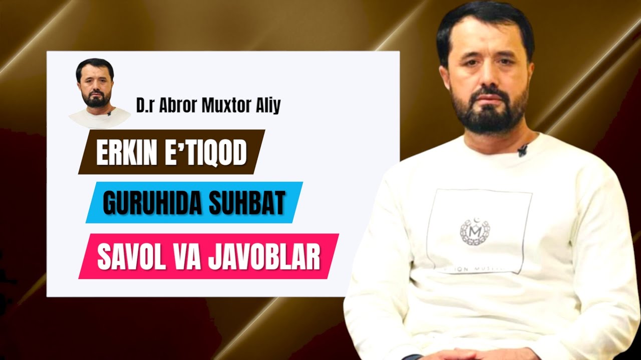 #SUHBAT ERKIN EʼTIQOD GURUHIDA SUHBAT BAHS SAVOL JAVOBLAR 09.05.2025 ...