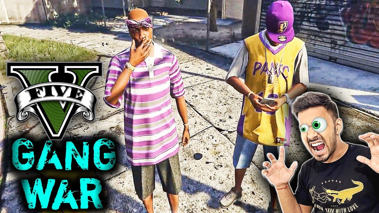BIGGEST GANG WAR IN GTA 5 BY TECHNO GAMERZ - YouTube