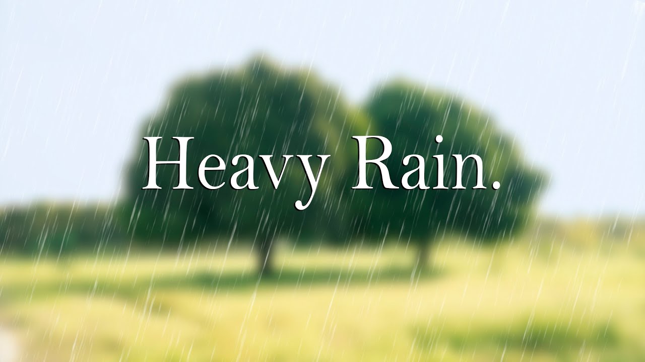 Fall Into Sleep Instantly with Heavy Rain & Strong wind - Relaxing Rain ...