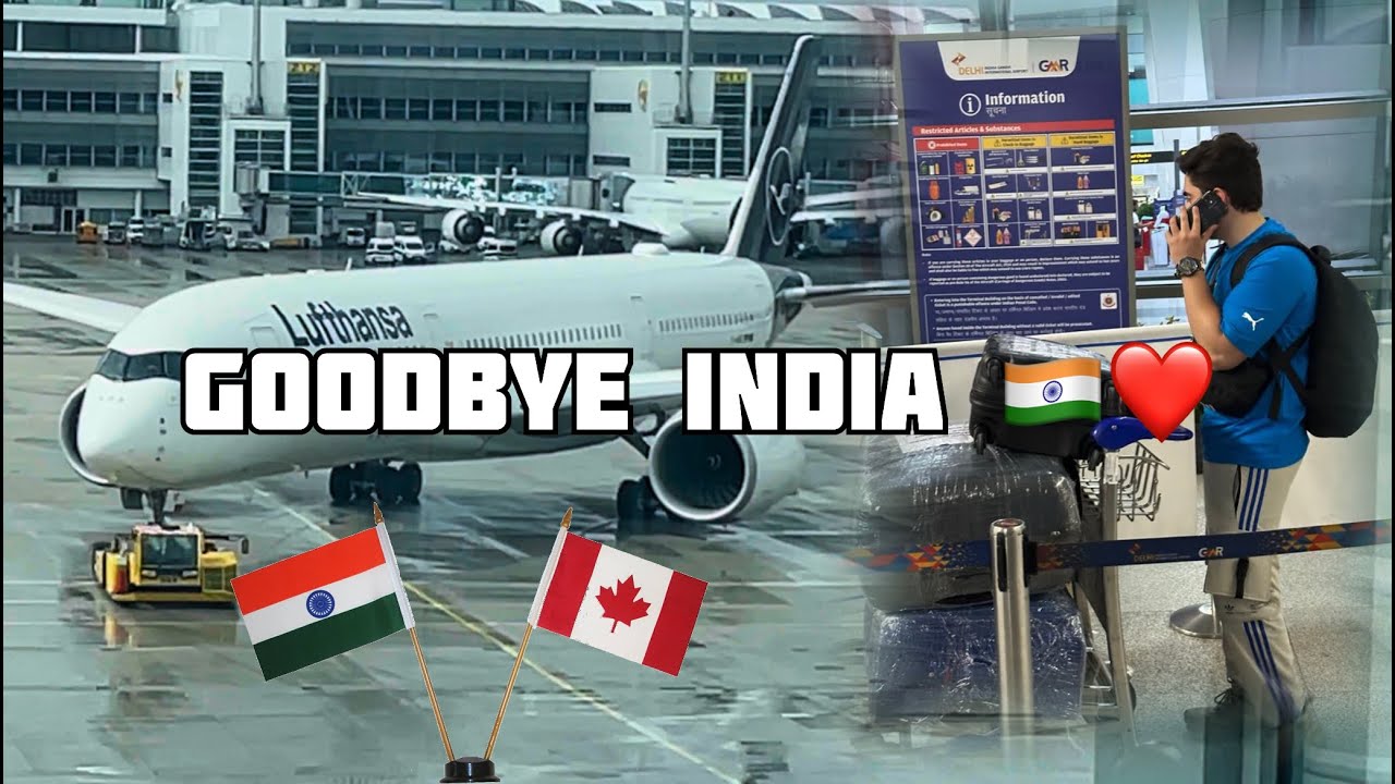TRAVELLING FROM JALANDHAR ️ TO CANADA🍁| GOODBYE INDIA🫡 - YouTube