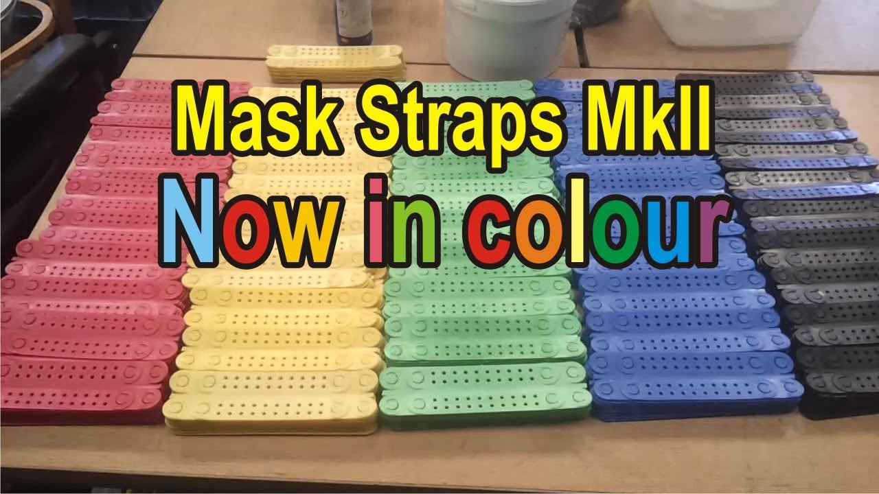 Injection molded face-mask straps - project update - YouTube