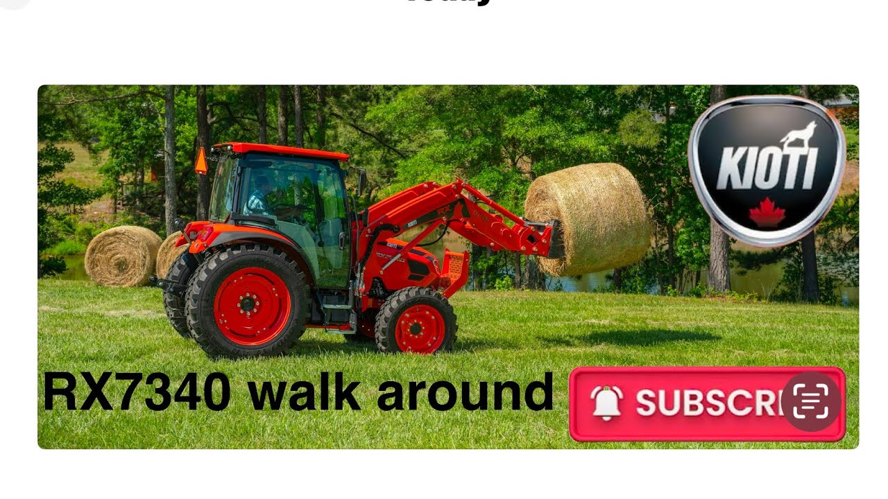 Walk around video of the all new Kioti Rx7340. #kiotitractor - YouTube